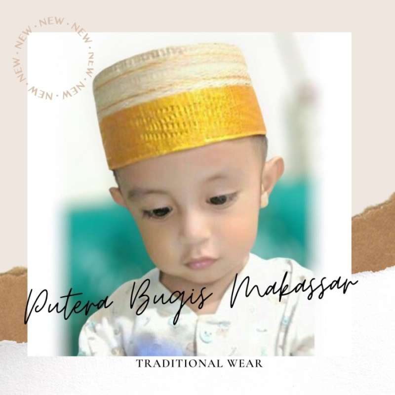 Jual Songkok Recca Untuk Anak-anak/ Buginese Traditional Hat Fot ...