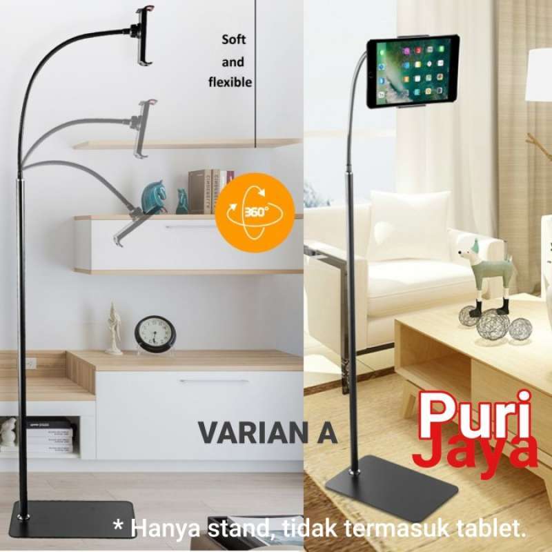 Jual Stand Tablet Phone Floor Standing Holder Tiang Hp iPad Treadmill ...