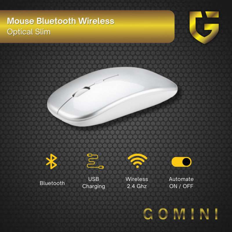 Jual Mouse Bluetooth Windows Slim Wireless Automatic Optical - Mouse Bt ...
