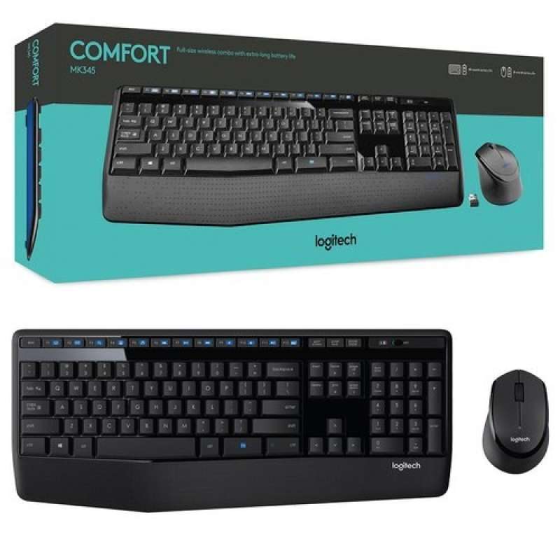 Jual Logitech Mk345 Wireless Combo Keyboard + Mouse Di Seller Jete ...