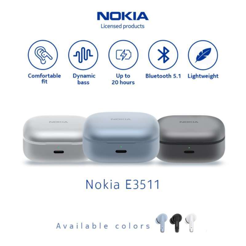 Promo Nokia E3511 Anc True Wireless Earphones Tws Low Latency Hd Diskon 23% Di Seller Ryoma ...