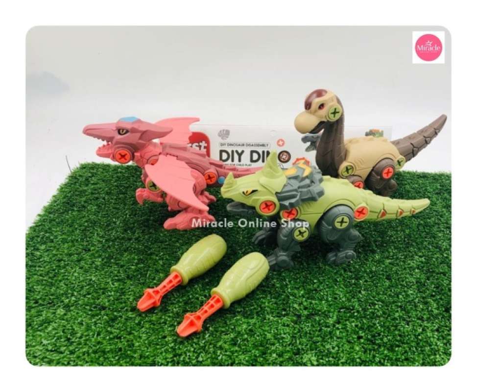 Promo Mainan Edukasi Kreatif Anak Diy Dinosaurus Bongkar Pasang - Diy ...