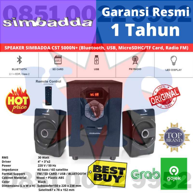 Promo Speaker Simbadda Cst 5000 N+ Bluetooth Diskon 23% Di Seller Ryoma ...