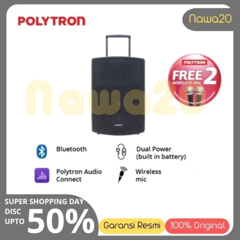 Promo Polytron Paspro 12f3 Speaker Portable Pas Pro12f3 Audio 12inc New ...