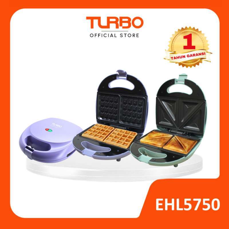 Promo [bundling] Turbo Sandwich Waffle Maker Ehl5750 Diskon 23% Di ...