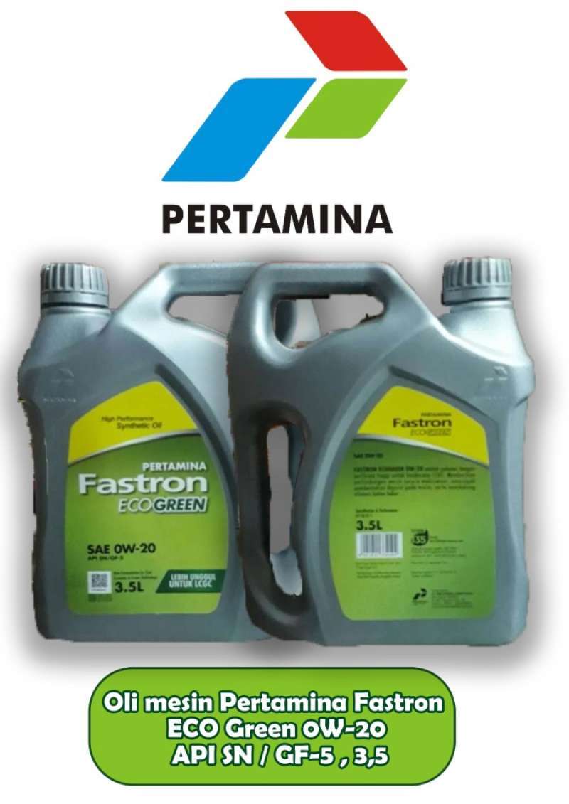 Jual Oli Mesin Pertamina Fastron Eco Green 0w-20 Api Sn / Gf-5 , 3,5 ...