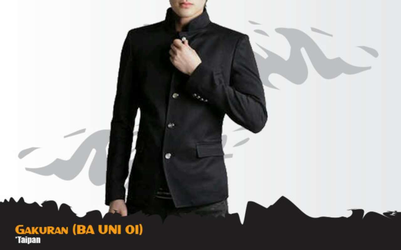 Jual Blazer Gakuran Suzuran Crows Zero Cosplay Jas Hitam Puring (ba Uni ...