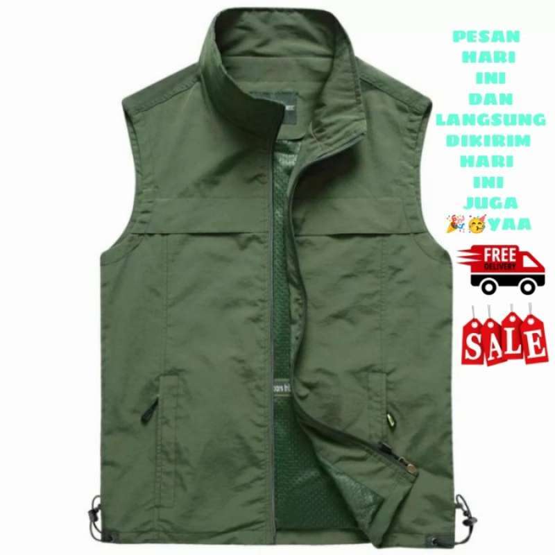 Jual Rompi Casual Pria 2 Saku Hijau Army -m - M Krem Di Seller Zati ...