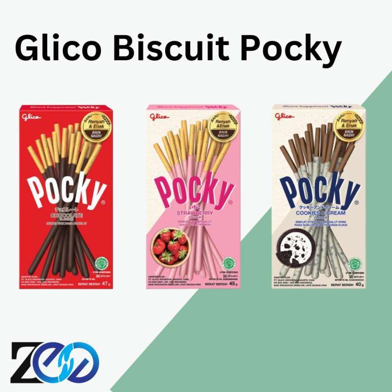 Jual Glico Pocky Kemasan Besar All Variant / Glico Pocky Biskuit Stik ...