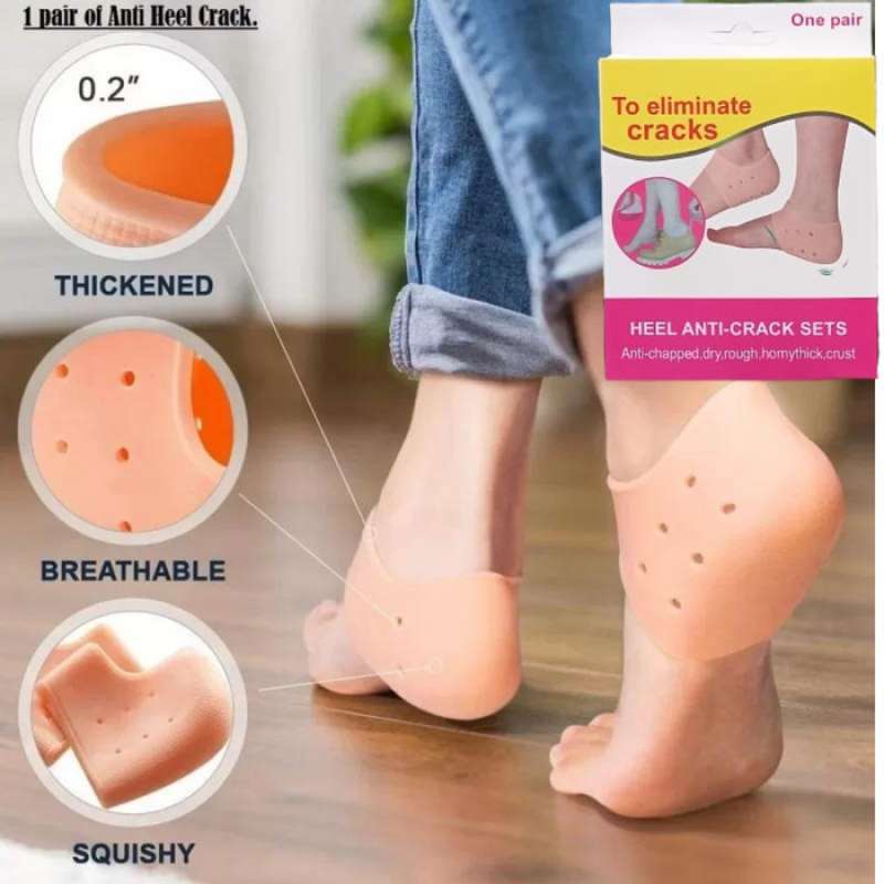 Jual Insoles Gel Alas Tumit Plantar Fasciitis Heel Spur Pain Cushion ...