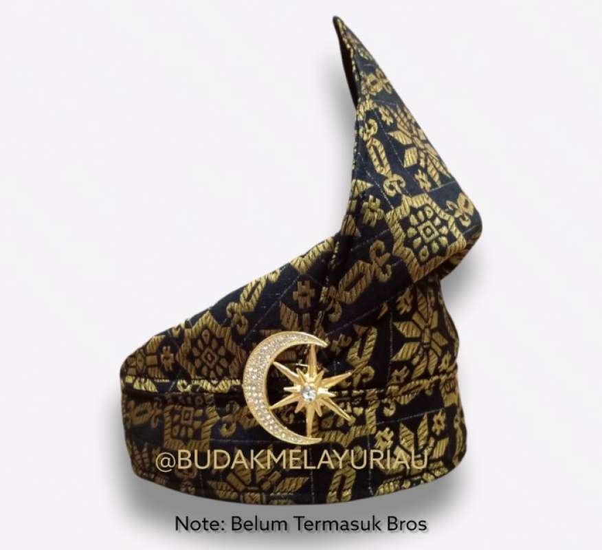 Jual Tanjak Melayu Full Songket Premium Ikat Mahkota Alam - Hijau Gold ...