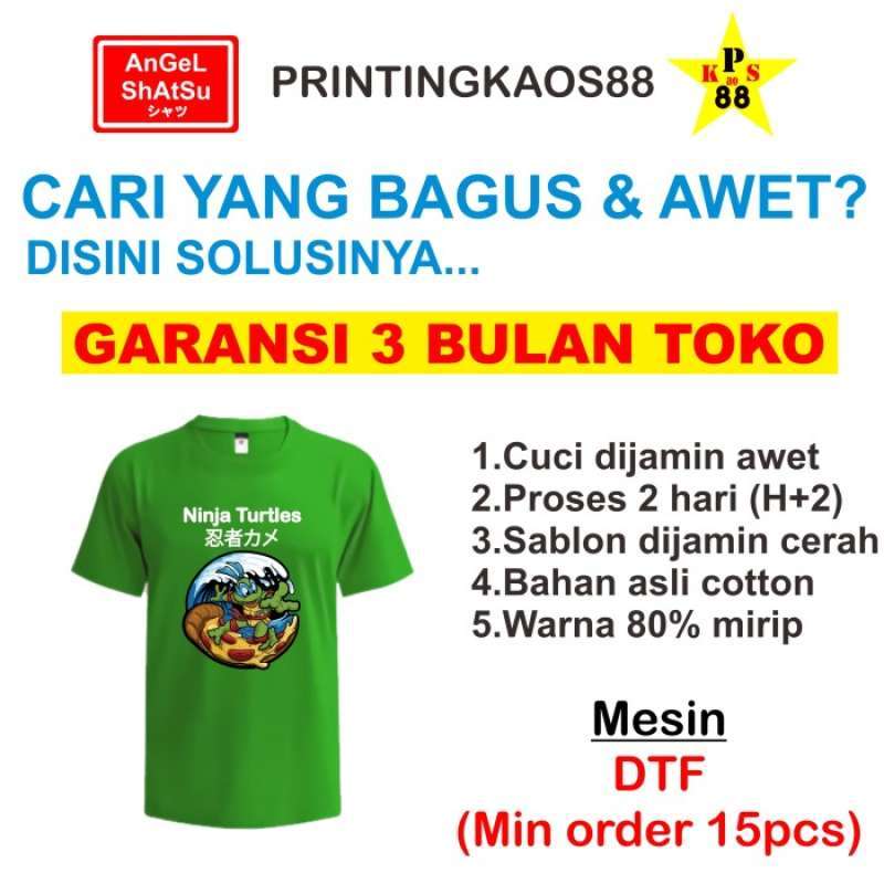Jual Kaos Sablon Dtf - Kaos Dtf - Custom Dtf - Sablon Dtf - Baju Dtf - Cotton 24s Di Seller ...