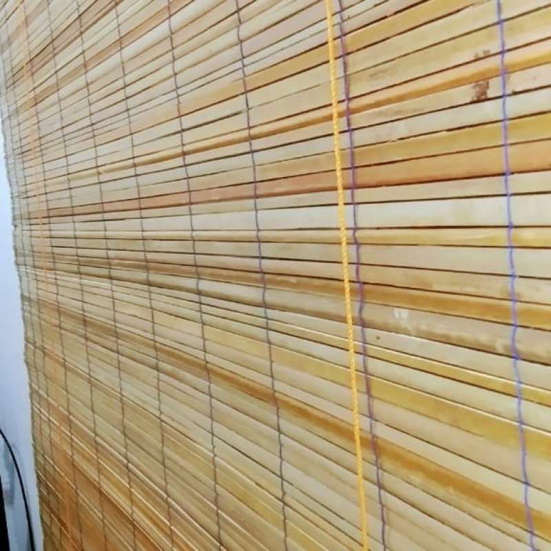 Jual Tirai/kerei Bambu Sawit Natural Plus Tali Penggulung - 150x180 Di ...