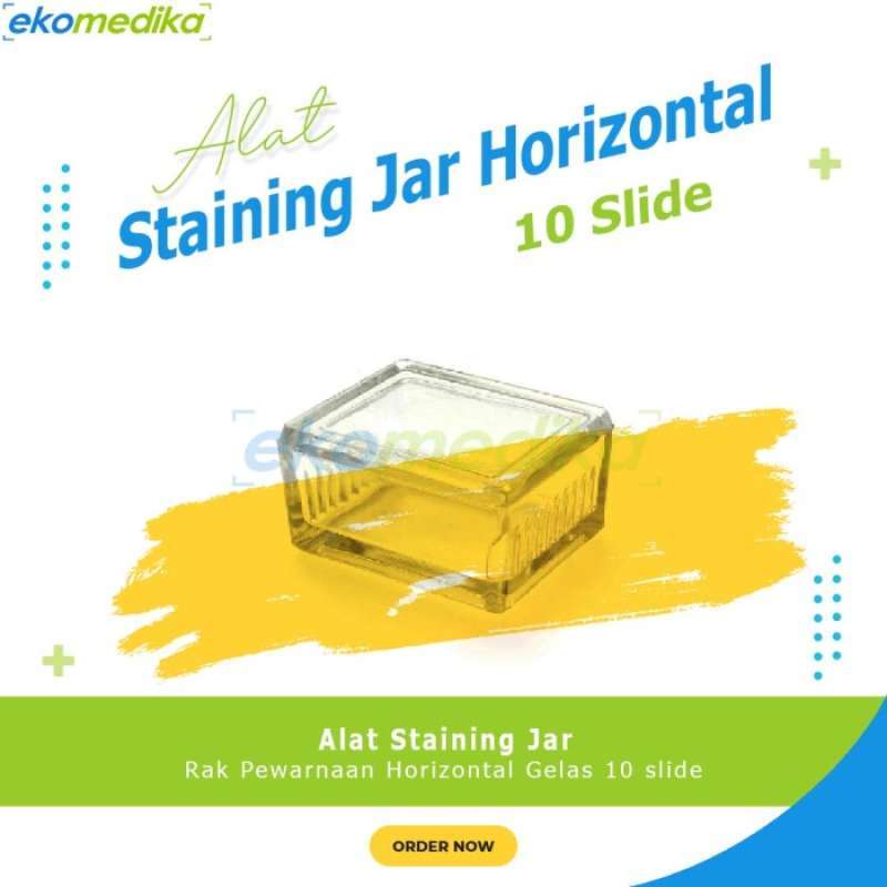 Promo Staining Jar Rak Pewarnaan Hzontal Gelas 10 Slide Diskon 23% Di ...