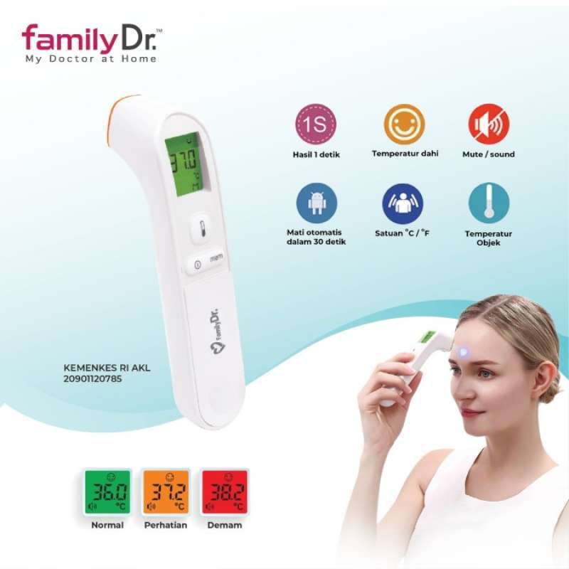 Promo Thermometer Digital Infrared Non Contact Familydr Termogun ...
