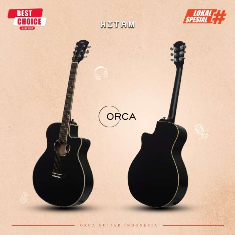 Promo Orca Gitar Akustik Apx500ii Tanam Besi Senar String Guitar ...