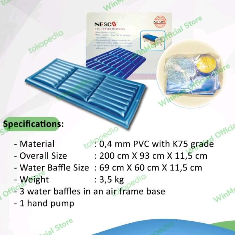 Promo Kasur Matras Air Water Dekubitus Decubitus Rawat Anti Luka Stroke ...