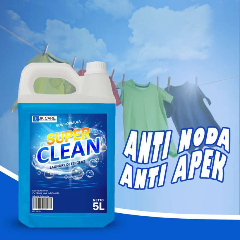 Promo Deterjen Laundry Dan Karbol Sereh 5 Liter Jkcare Diskon 23% Di ...