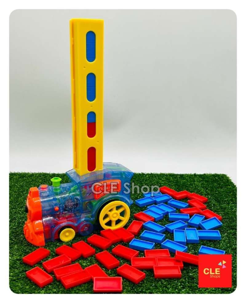 Promo Mainan Kereta Api Domino Train Kereta Domino Menyusun Kereta Api ...