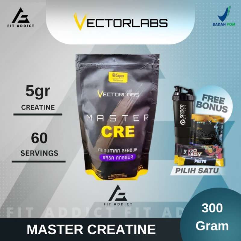 Promo Vectorlabs Master Cre 300 Grams 60 Servings Creatine Vector Labs Diskon 23% Di Seller ...