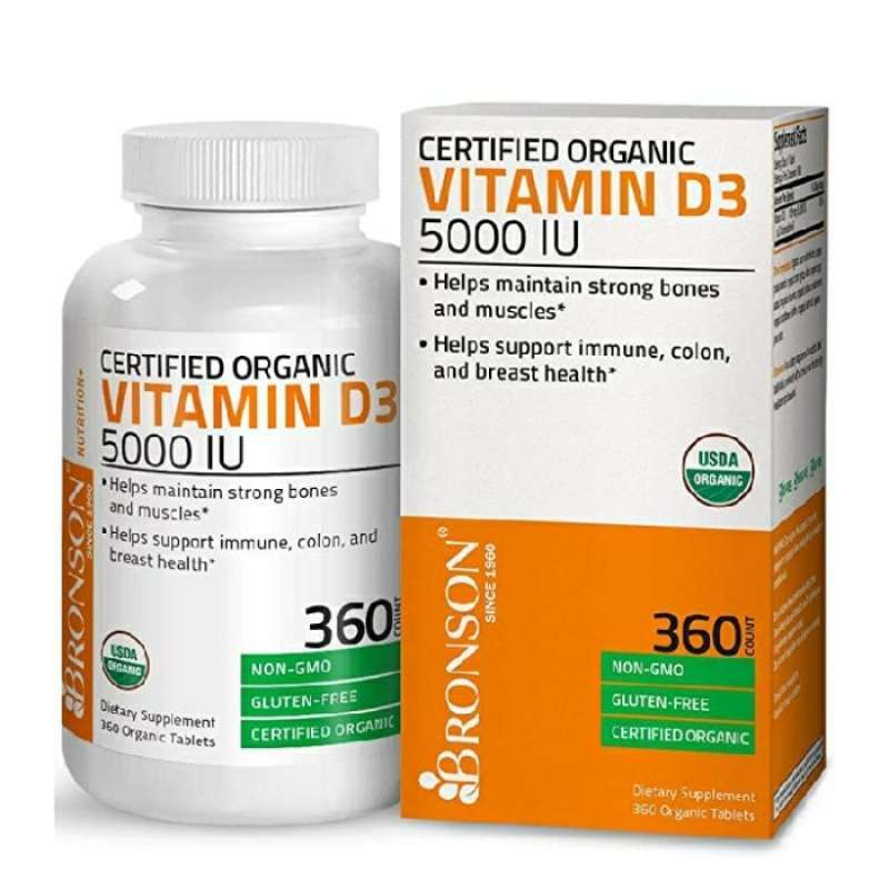 Promo Bronson Vitamin D3 5000 Iu / D3 5000iu Bronson , 360 Tabs Diskon ...