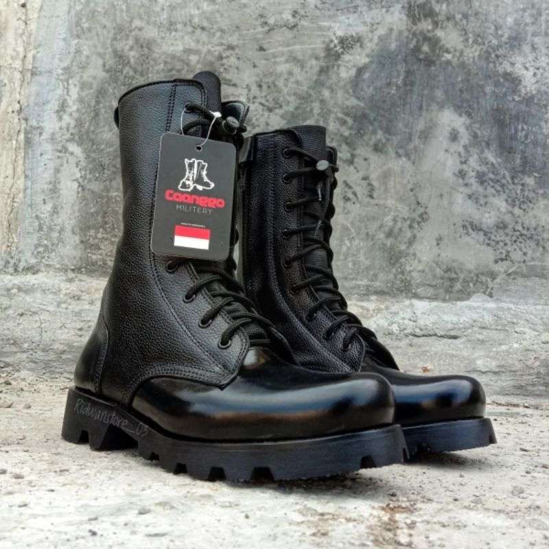 Promo Crewger Sepatu Pdl Jatah Baru 2024 Tni Polisi Militer 100% Kulit ...