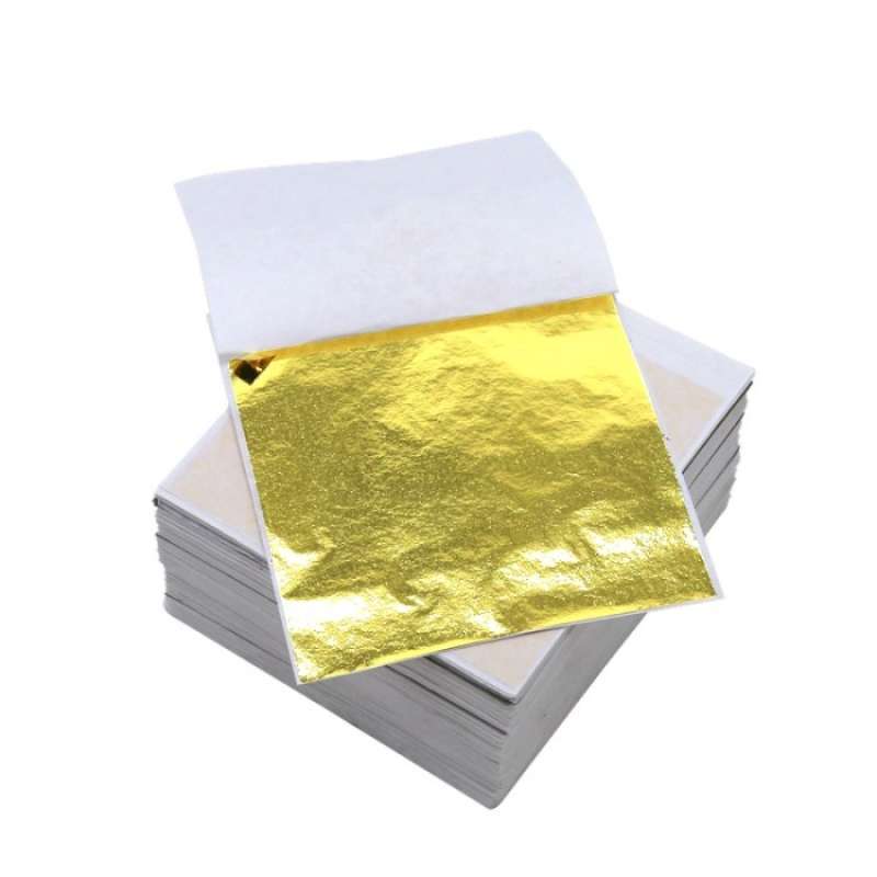 Jual Bakindo 50 Lembar Edible Leaf Sheet Gold Kertas Emas Dekorasi ...