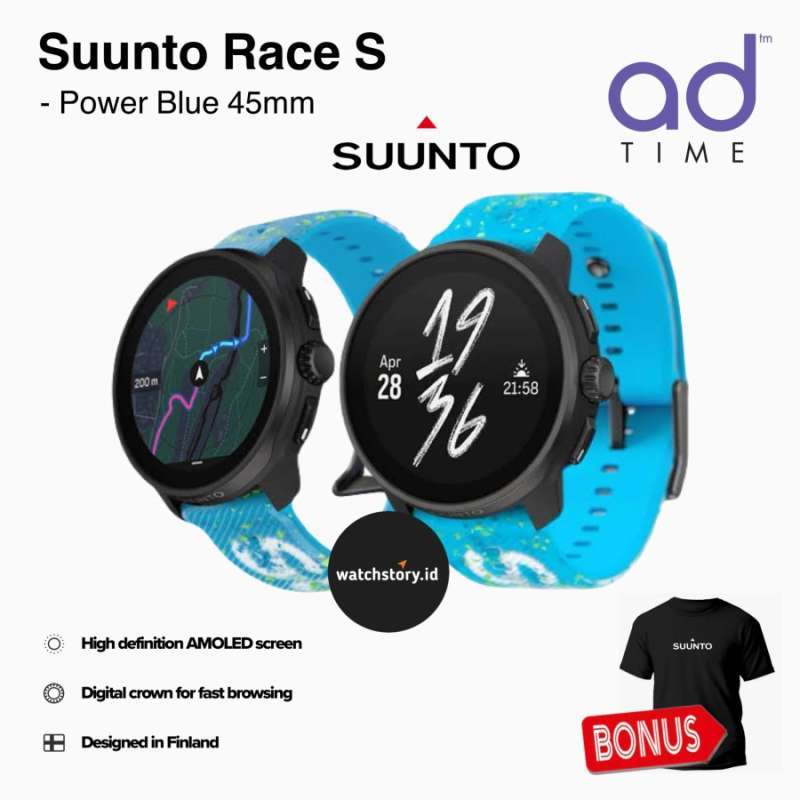 Promo Suunto Race S Power Blue 45mm - Garansi Resmi Pt Ad Time 2 Tahun ...