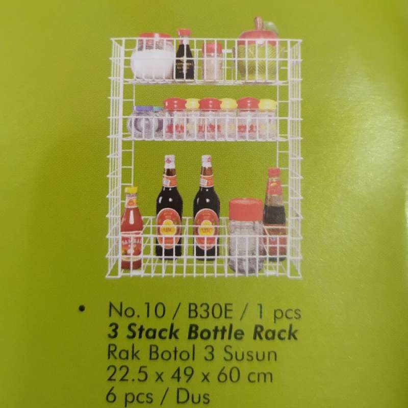 Promo Rak Modelline B30e Botol 3 Susun / 3 Stack Bottle Rack Diskon 23% ...