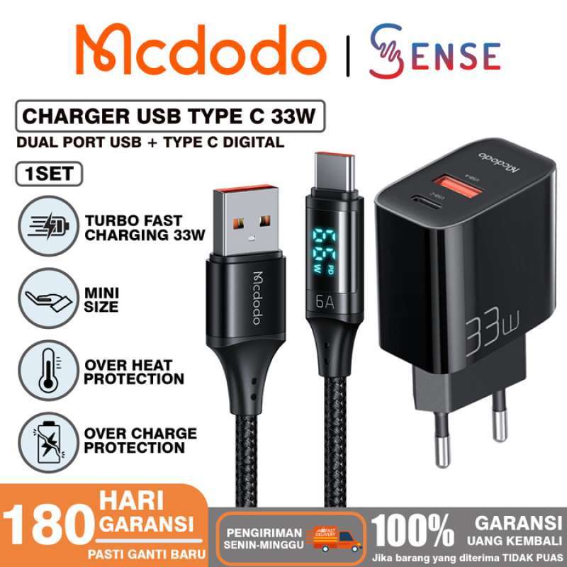 Promo Mcdodo Charger Charge 33w Usb Type C Redmi Fast Charging Terbaru ...