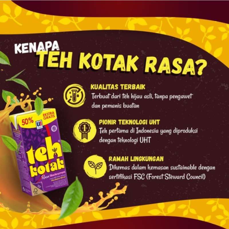 Promo Teh Kotak Ultra Rasa Blackcurrant Tea - 300 Ml (kemasan 6 Pcs ...