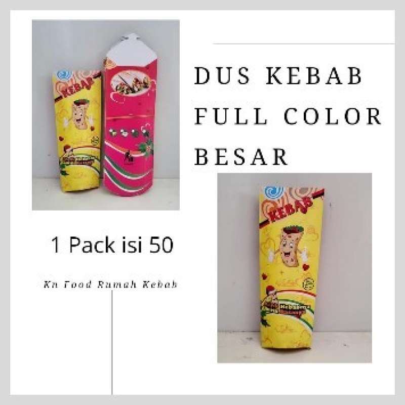 Promo Dus Kebab Color Full Besar - Dus Kebab - Packaging Kebab Besar ...