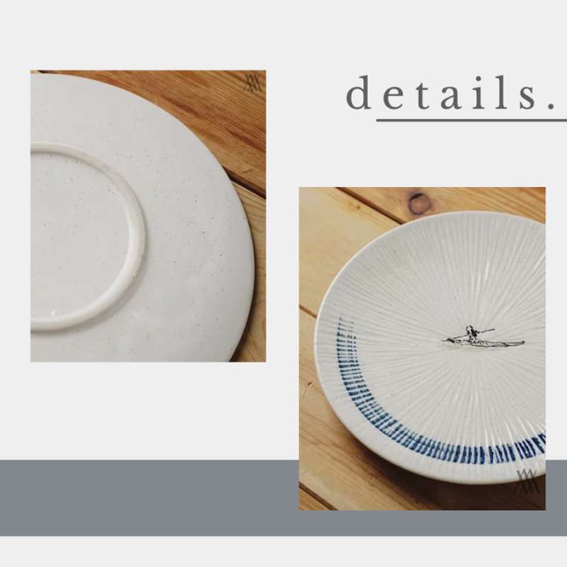 Promo Zen - Japanese Ceramic Round Plate - Piring Makan Keramik Jepang ...