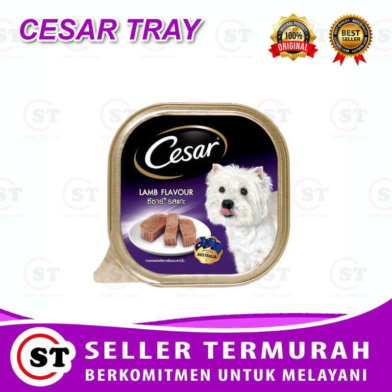 Jual Cesar Wet Food 100 Gr Makanan Anjing Basah Premium 100gr Tray ...