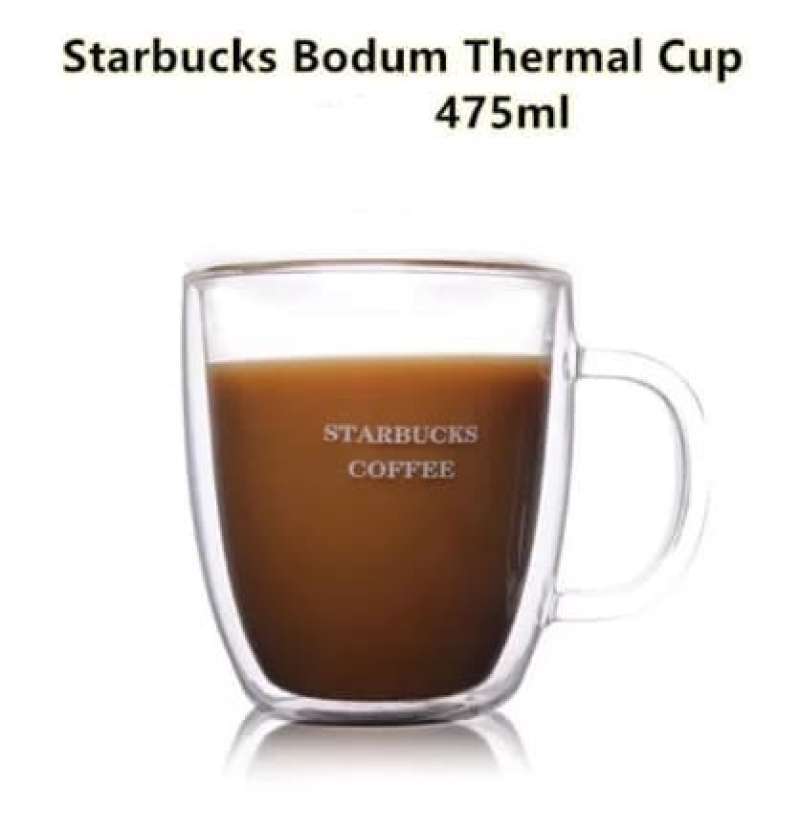 Promo Starbucks Gelas Double Wall 16oz/ 475ml Bodum Termal Cup Starbucks Diskon 23% Di Seller ...