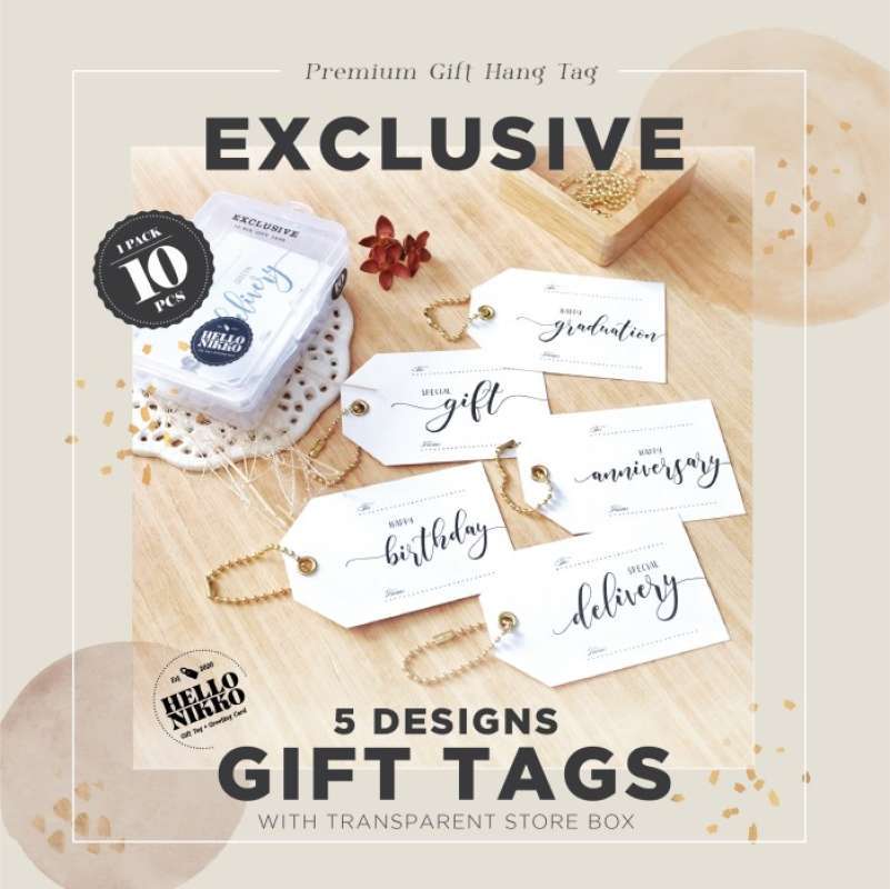 Promo Exclusive Gift Hang Tag Kartu Ucapan In Box Parcel Kado ...