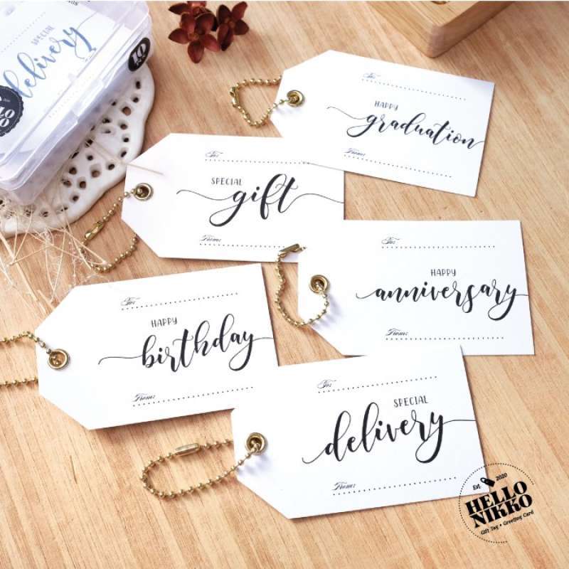 Promo Exclusive Gift Hang Tag Kartu Ucapan In Box Parcel Kado ...