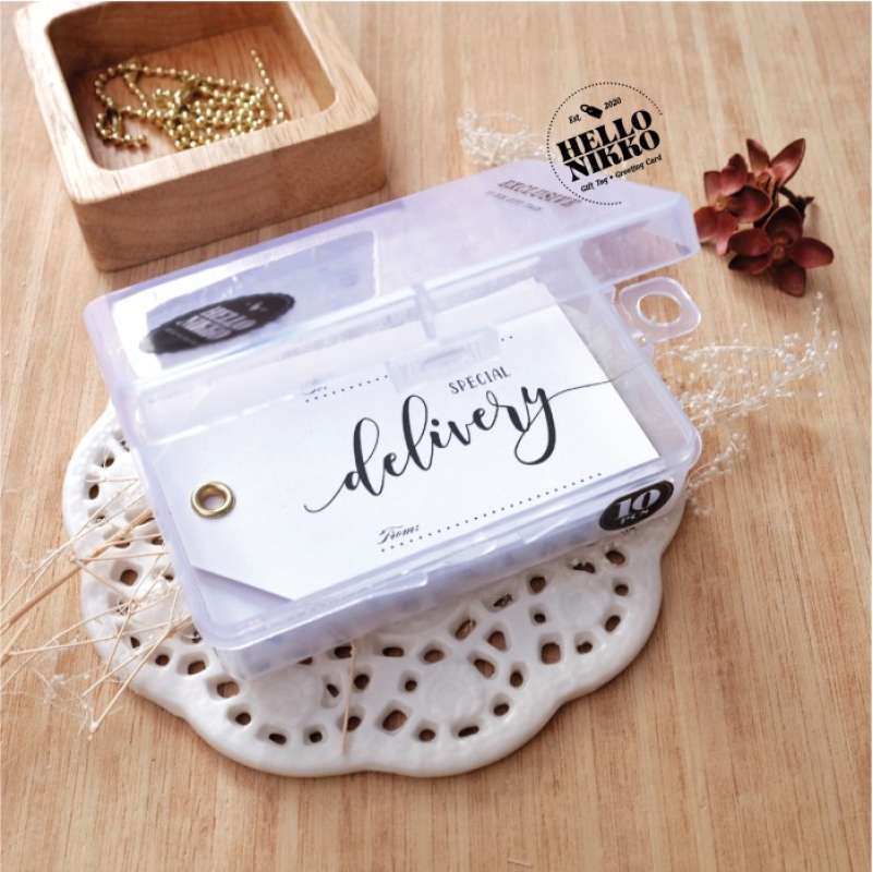 Promo Exclusive Gift Hang Tag Kartu Ucapan In Box Parcel Kado ...