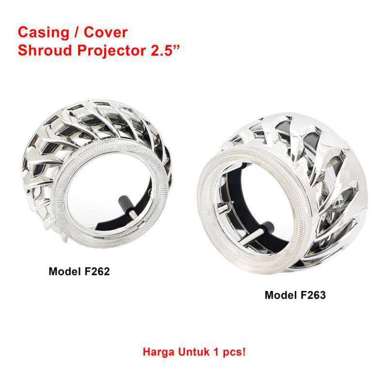 Jual Shroud Cover Casing Projie Desain Ulir Projector Bi Led Hid 2.5 ...