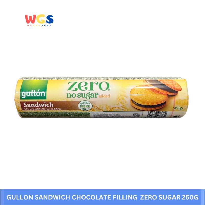 Jual Gullon Sandwich Chocolate Filling Zero No Sugar Added 250g ...