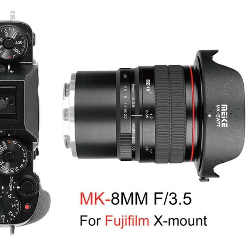 Promo Meike Mk-8mm F3.5 Fisheye Lens For X Mount Diskon 23% Di Seller Mettaria Store ...