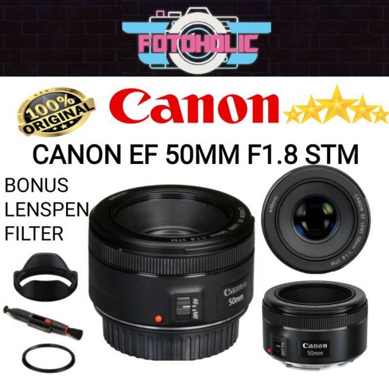 Promo Ef 50 Mm F1.8 Stm/lensa Fix 50mm /lensa Ef 50mm F1.8 Stm Diskon ...