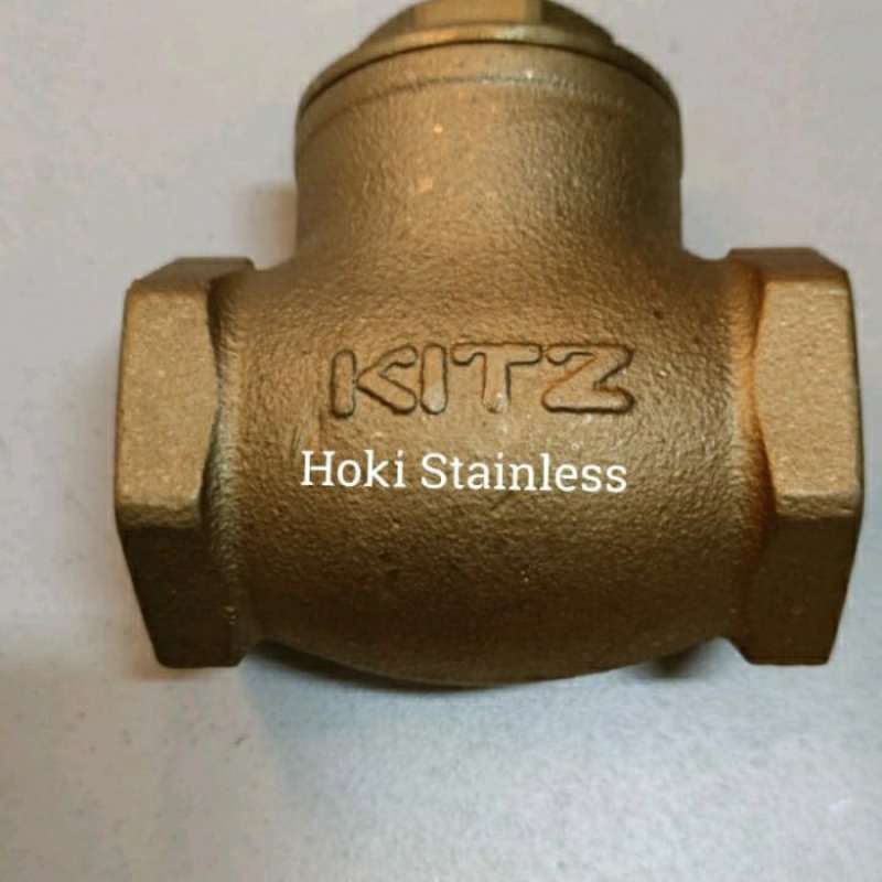 Promo Check Valve Kuningan Kitz 1 Inch / Swing Check Valve Brass ...