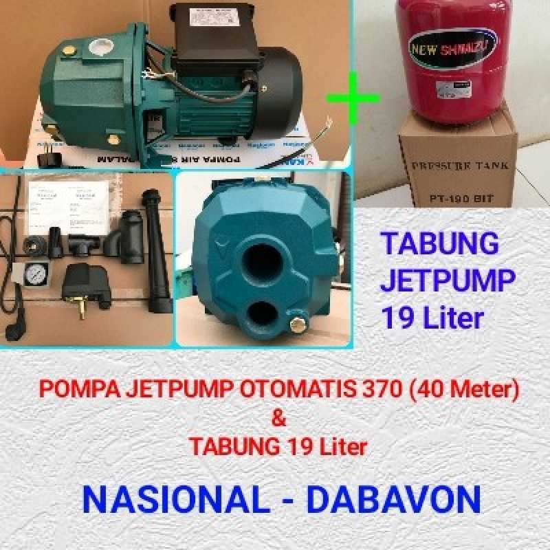 Promo Pompa Air Jet Pump Otomatis 370-40 Meter (termasuk Tabung ...
