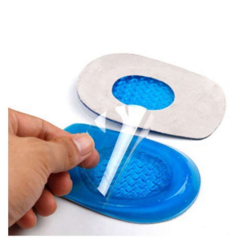 Jual Insoles Gel Alas Tumit Plantar Fasciitis Heel Spur Pain Cushion ...