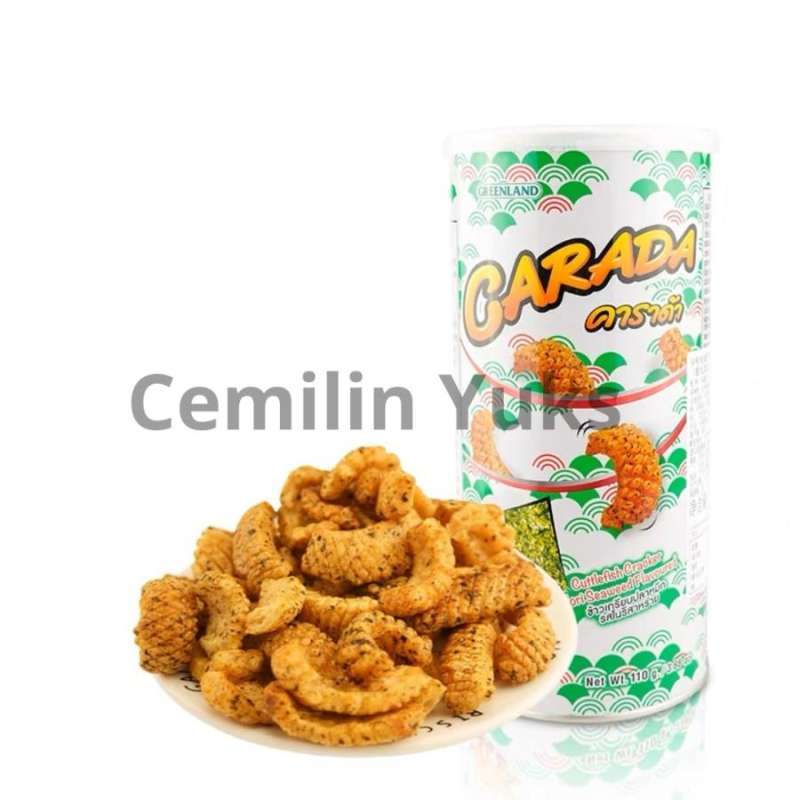 Jual Carada Rice Ball Squid Snack 90g [jar] Carada Cuttle Fish Cracker ...