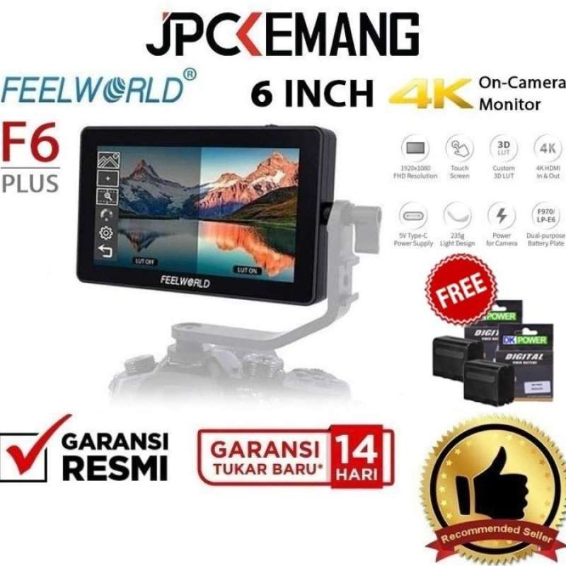 Jual Monitor Kamera Eksternal Feelworld F6 Plus 6 Ips Fhd Free 2 Pcs Di Seller Winter ...