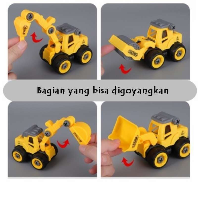 Promo Mainan Diy Mini Truk Konstruksi Bongkar Pasang Dengan Obeng ...