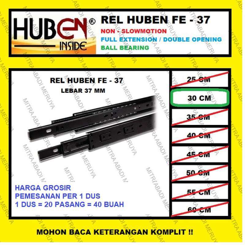 Promo Grosir Rel Laci Huben Fe 37 Fe37 - 30 Cm Double Track / Full ...