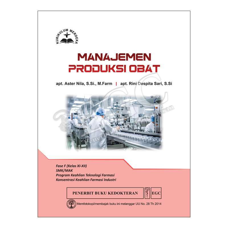 Jual Egc Manajemen Produksi Obat Fase F Di Seller Egc Penerbit Buku ... Jual Egc Manajemen Produksi Obat Fase F Di Seller Egc Penerbit Buku ...